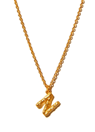Fidelle Kadın Alphabet Pendant Large N Altın Rengi Kolye L EU Fidelle Kadın Alphabet Pendant Large N Altın Rengi Kolye L EU