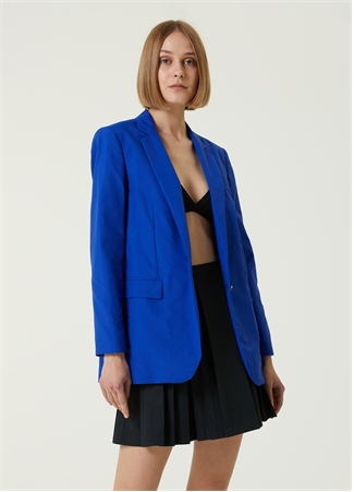 Academia Kadın Mavi Kelebek Yaka Ceket 40