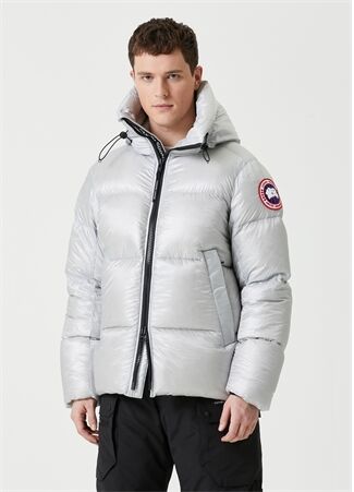 Canada Goose Erkek Crofton Silver Kapüşonlu Mont Gri S EU