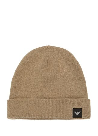 Emporio Armani Erkek Bej Logolu Bere Kahverengi L EU