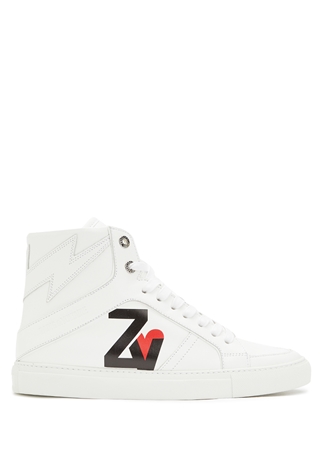 Zadig&Voltaire Kadın Beyaz Logo Detaylı Deri Sneaker Siyah 36 EU Zadig&Voltaire Kadın Beyaz Logo Detaylı Deri Sneaker Siyah 36 EU