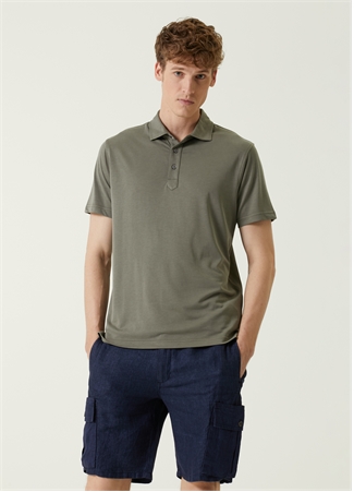 Beymen Collection Erkek Cool Touch Haki Polo Yaka T-shirt S EU