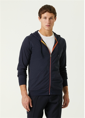 Paul Smith Erkek Lacivert Kapüşonlu Logo Detaylı Sweatshirt M EU Paul Smith Erkek Lacivert Kapüşonlu Logo Detaylı Sweatshirt M EU