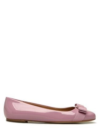 Salvatore Ferragamo Kadın Pembe Deri Babet 36 EU