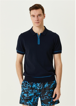Boss Erkek Lacivert Polo Yaka Kısa Kollu Triko S Eu Boss Erkek Lacivert Polo Yaka Kısa Kollu Triko S Eu