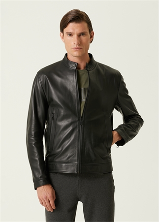 Network Erkek Slim Fit Siyah Deri Mont M EU Network Erkek Slim Fit Siyah Deri Mont M EU