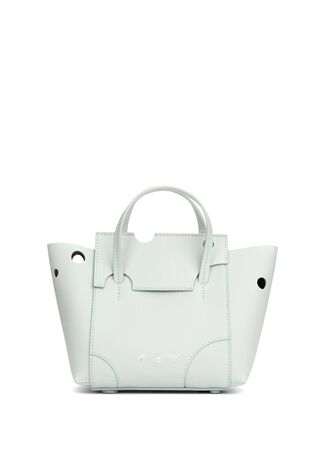 Off-White Kadın Gri Deri Omuz Çantası EU