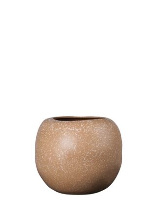 Broste Copenhagen Apple Kahverengi Seramik Vazo