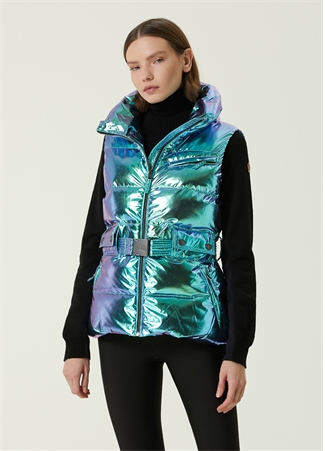 Jet Set Kadın Mavi Dik Yaka Puff Yelek 3 US Jet Set Kadın Mavi Dik Yaka Puff Yelek 3 US