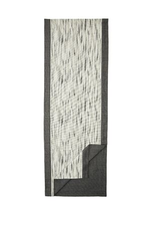 Haan Gri Fırça Desenli Runner Beyaz Haan Gri Fırça Desenli Runner Beyaz