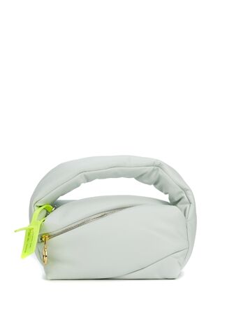 Off-White Kadın Gri Deri Omuz Çantası EU