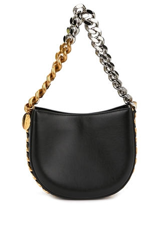 Stella McCartney Kadın Frayme Small Siyah Omuz Çantası EU Stella McCartney Kadın Frayme Small Siyah Omuz Çantası EU