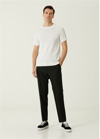 Boss Erkek Siyah Yün Pantolon 54 IT