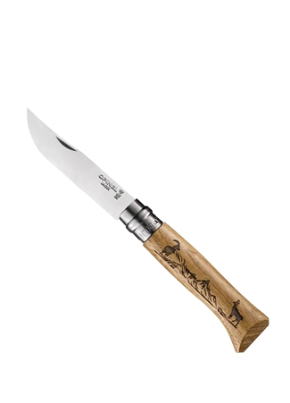 Opinel Inox No 8 Meşe Saplı Desenli Paslanmaz Çelik Çakı Kahverengi EU Opinel Inox No 8 Meşe Saplı Desenli Paslanmaz Çelik Çakı Kahverengi EU