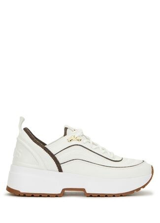 Michael Kors Kadın Beyaz Doku Detaylı Sneaker 0 US