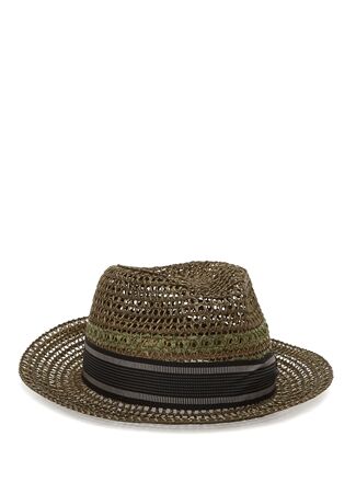 Grevi Erkek Yeşil Bant Detaylı Şapka S EU