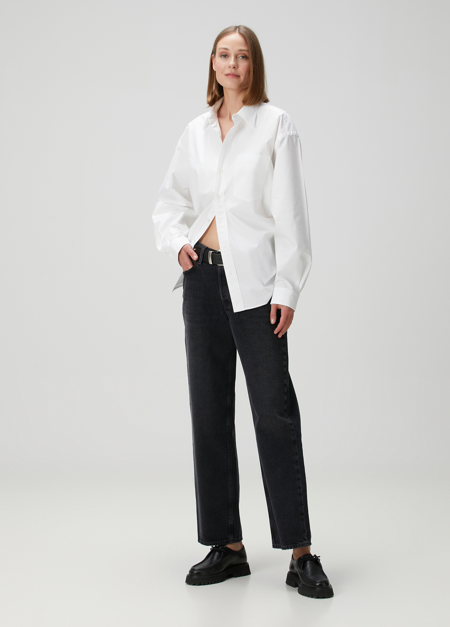 Agolde Siyah Kadın V Waist Baggy Siyah Jean Pantolon 1726568 | Beymen