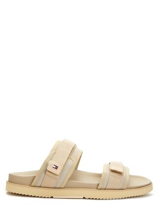 Tommy Hilfiger Erkek Sandalet Bej 40 Eu