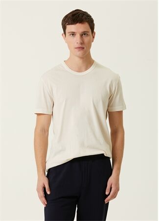 Blender Originated Erkek Ekru Basic T-shirt Bej S EU