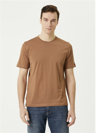 Kiton Erkek Kahverengi Logo Nakışlı T-shirt M Eu Kiton Erkek Kahverengi Logo Nakışlı T-shirt M Eu