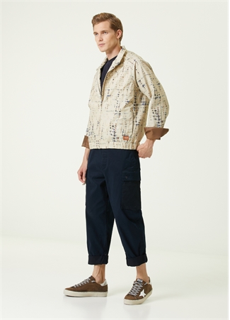 Scotch & Soda Erkek Lacivert Yüksek Bel Kargo Pantolon 36 US Scotch & Soda Erkek Lacivert Yüksek Bel Kargo Pantolon 36 US