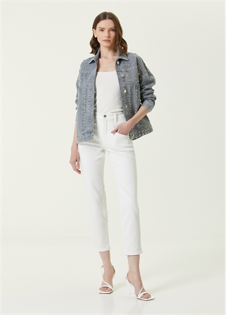 Deep Six Jeans Kadın Pia Straight Fit Beyaz Jean Pantolon 28 Us Deep Six Jeans Kadın Pia Straight Fit Beyaz Jean Pantolon 28 Us