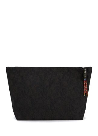 Samsara Kadın Kahverengi Desenli El Portföyü Bej EU