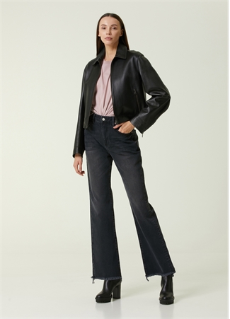 Allsaints Kadın Becca Slim Flare Siyah Jean Pantolon 26 US Allsaints Kadın Becca Slim Flare Siyah Jean Pantolon 26 US