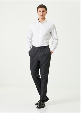 Z Zegna Erkek Siyah Pili Detaylı Pantolon 44 IT Z Zegna Erkek Siyah Pili Detaylı Pantolon 44 IT