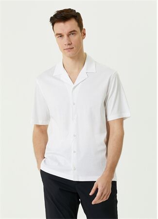 Z Zegna Erkek Beyaz Kısa Kollu Gömlek L It