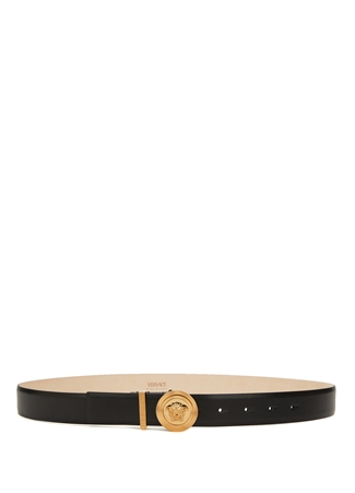 Versace Kadın Medusa Siyah Deri Kemer 80 EU
