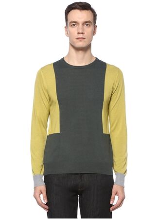 Canali Erkek Gri Sarı Bisiklet Yaka Triko 50 IT Canali Erkek Gri Sarı Bisiklet Yaka Triko 50 IT