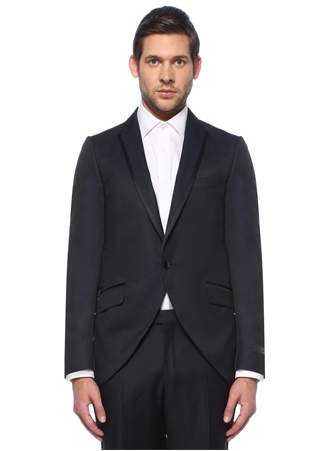 Pal Zileri Erkek Lacivert Kırlangıç Yaka Tek Düğmeli Yün Ceket 52 IT Pal Zileri Erkek Lacivert Kırlangıç Yaka Tek Düğmeli Yün Ceket 52 IT