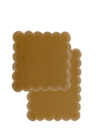 Homes & Seasons Florence Nakışlı 2li Amerikan Servis Ve Peçete Set Sarı Homes & Seasons Florence Nakışlı 2li Amerikan Servis Ve Peçete Set Sarı