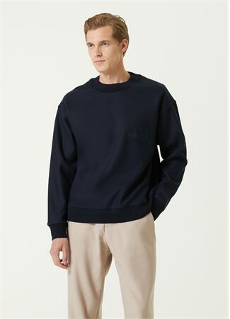 Emporio Armani Erkek Lacivert Yün Kazak S EU