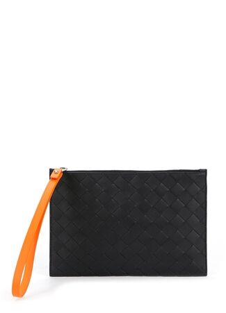 Bottega Veneta Erkek Siyah Deri El Portföyü EU