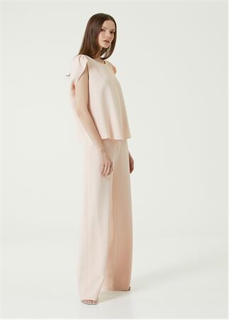 Emporio Armani Kadın Pembe Bol Paça Pantolon 42 IT