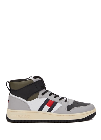 Tommy Hilfiger Erkek Cupsole Basketball Gri Sneaker 40 EU Tommy Hilfiger Erkek Cupsole Basketball Gri Sneaker 40 EU