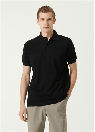 Paul Smith Erkek Siyah Polo Yaka Düğme Detaylı T-shirt S EU Paul Smith Erkek Siyah Polo Yaka Düğme Detaylı T-shirt S EU