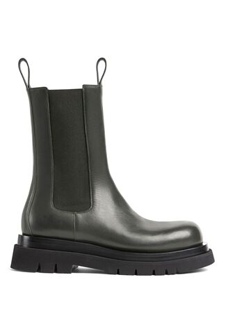 Bottega Veneta Erkek Yeşil Deri Bot 44 EU