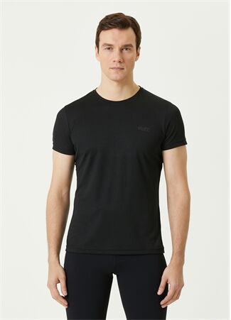 Ubahn Erkek Siyah Logo Detaylı T-shirt S EU