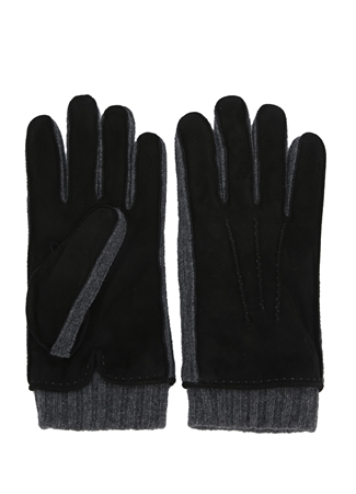 Mazzoleni Gloves Erkek Siyah Örgü Doku Detaylı Süet Eldiven M EU Mazzoleni Gloves Erkek Siyah Örgü Doku Detaylı Süet Eldiven M EU