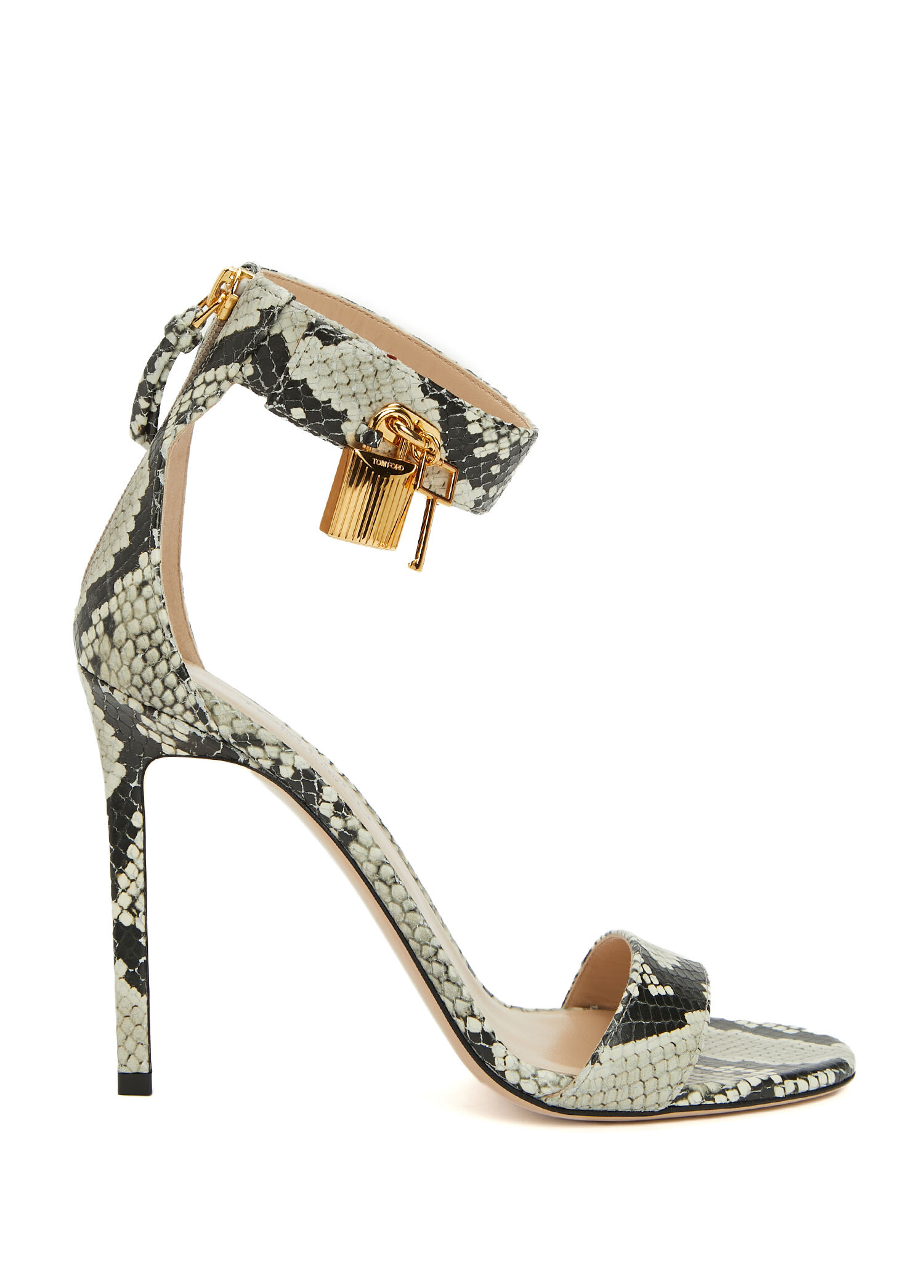 Tom Ford - Desenli Kadın Deri Sandalet - Çok Renkli