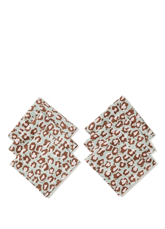 La Doublej 6lı Desenli 45x45 Cm Keten Peçete Seti Çok Renkli La Doublej 6lı Desenli 45x45 Cm Keten Peçete Seti Çok Renkli