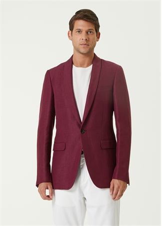 Pal Zileri Erkek Bordo Şal Yaka İpek Ceket Kırmızı 48 IT Pal Zileri Erkek Bordo Şal Yaka İpek Ceket Kırmızı 48 IT