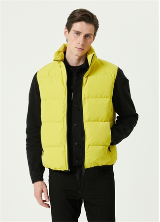 Dsquared2 Erkek Sarı Logo Detaylı Dış Yelek 48 It Dsquared2 Erkek Sarı Logo Detaylı Dış Yelek 48 It