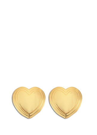 Ninon Kadın Ornella Heart Stud Küpe Altın Rengi EU