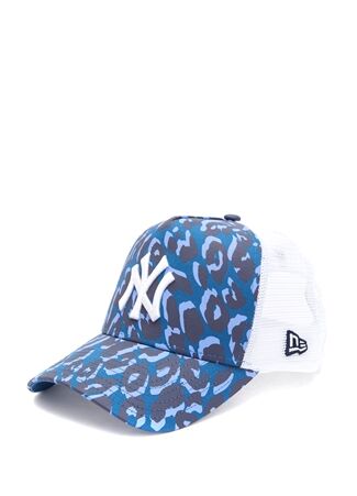New Era Kadın Seasonal Camo Trucker Neyyan Mavi Şapka EU