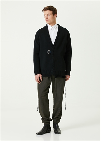 Givenchy Erkek Haki Logo Desenli Jogger Pantolon 50 IT