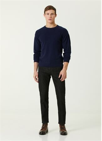 Z Zegna Erkek Siyah Yüksek Bel Jean Pantolon 30 IT